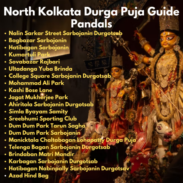 North Kolkata Durga Puja Guide Map - Durga Puja Pandal 2023